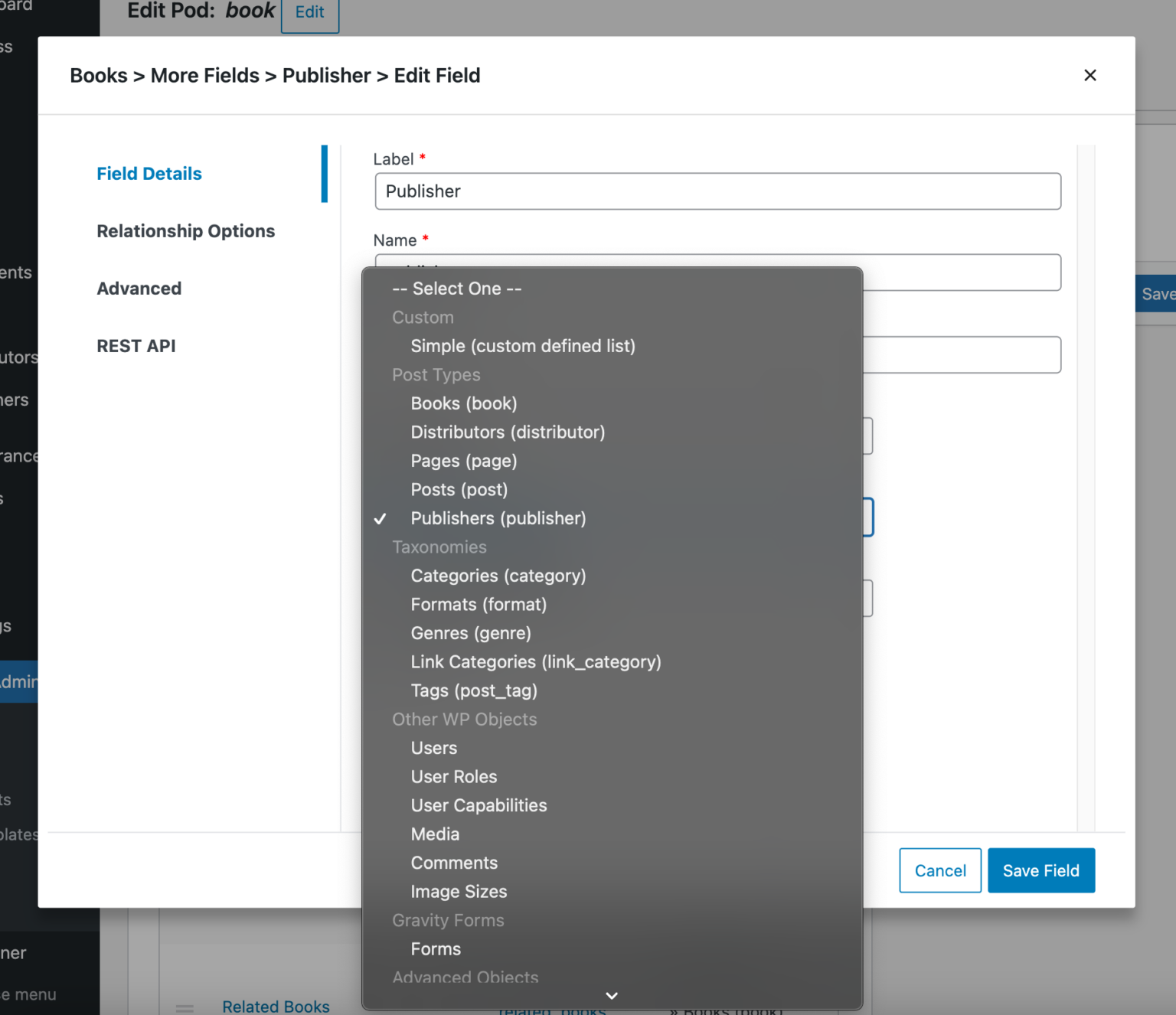 Build more with Content Types and Fields - Pods Framework