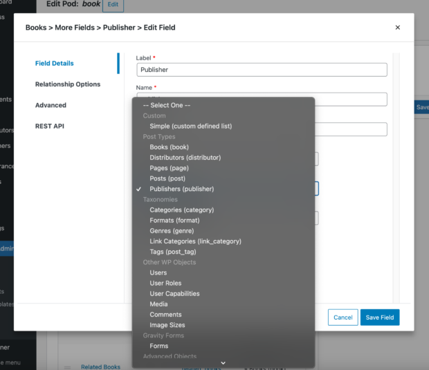 Build more with Content Types and Fields - Pods Framework